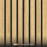 Panou Riflat Furnir Stejar 2800 x 200 x 19 mm (Î x L x A) - Panouri ...