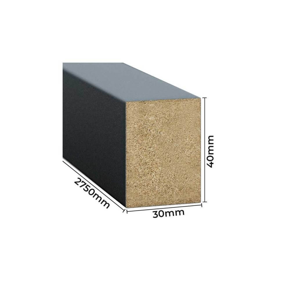 Set 6 riflaje MDF Antracit 30x40 mm - Panouri-Riflate.ro